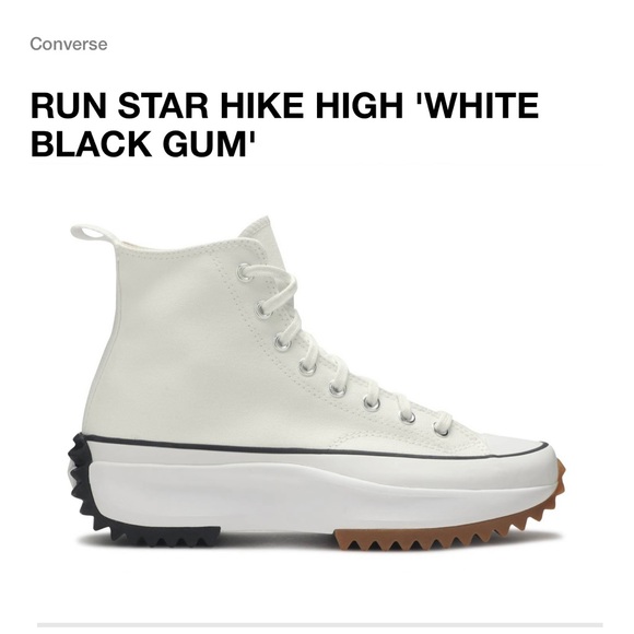 Converse | Shoes | Converse Run Star Hike High White Black Gum Unisex ...